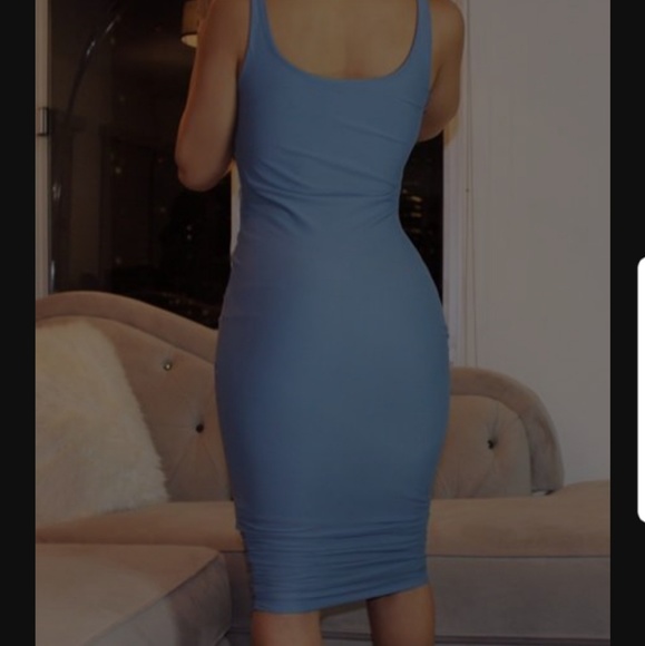 Nior Blanco | Dresses | Nior Blanco Bodycon Dress Blue Midi | Poshmark